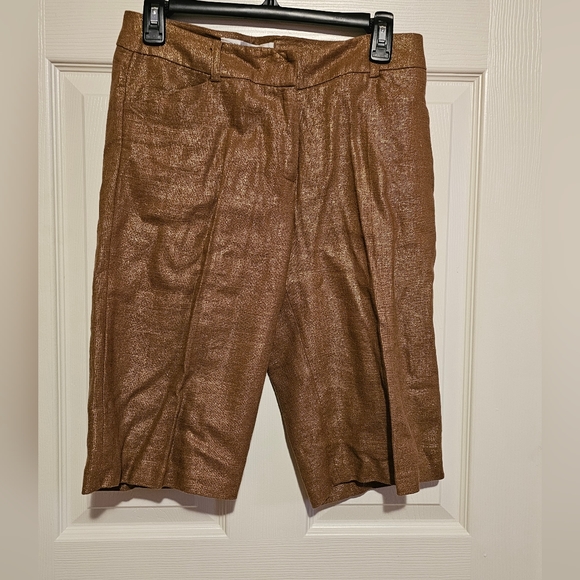 Ballinger Gold | Shorts | Ballinger Gold Linen Blend Dress Shorts Sz 4 ...